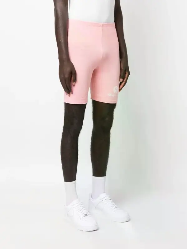 SPORTY & RICH Logo-print Cycling Shorts