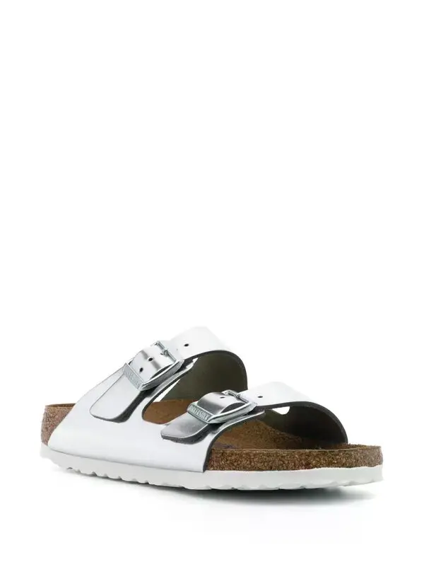 BIRKENSTOCK Buckled Sliders - Metallic