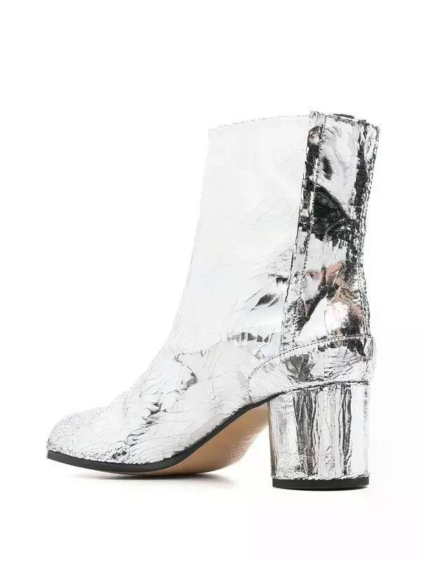 MAISON MARGIELA Tabi 60mm Mirror-effect Ankle Boots