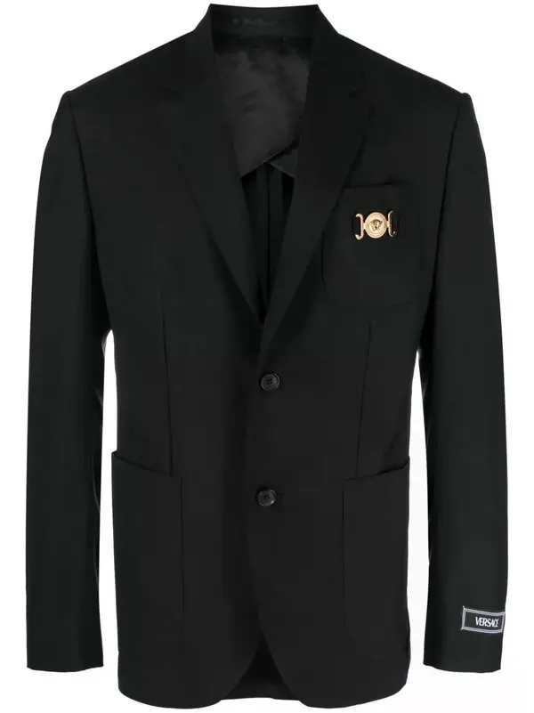 Versace Wool Single-breasted Blazer