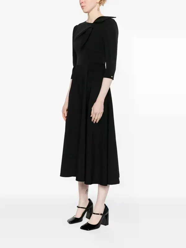 NISSA Bow Detail Midi Dress