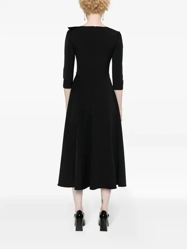 NISSA Bow Detail Midi Dress