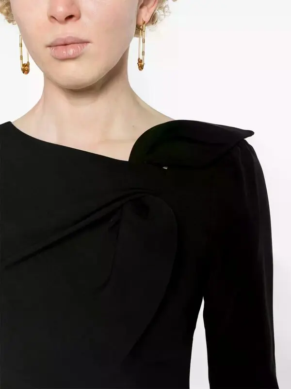 NISSA Bow Detail Midi Dress