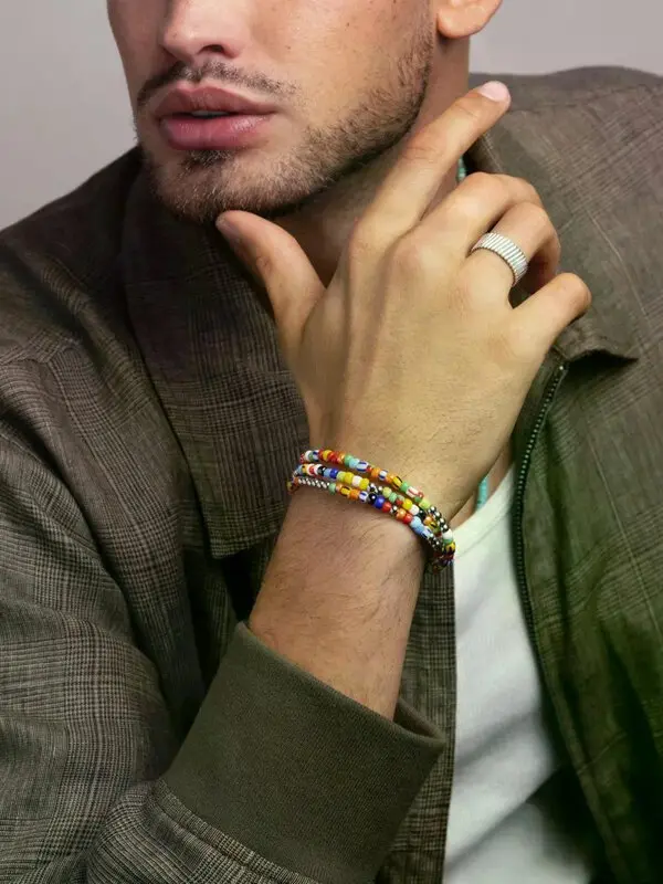 NIALAYA JEWELRY Multicolour Bead Bracelet