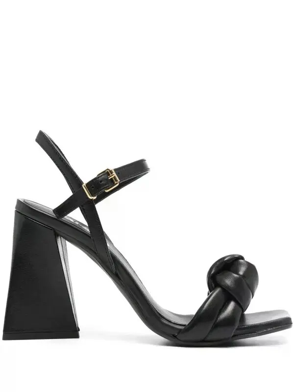 VAMSKO Eden 100mm Leather Sandals - Black