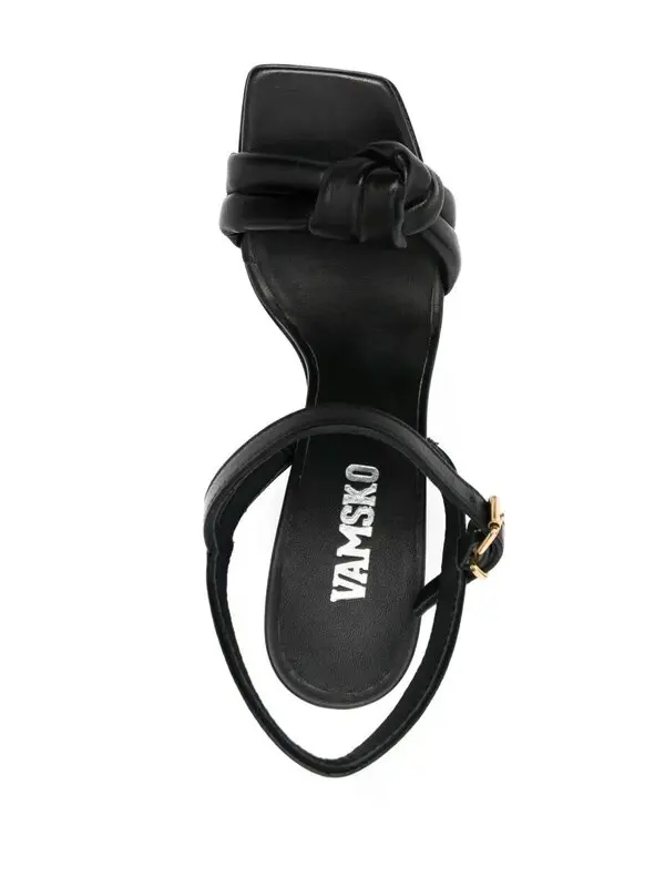 VAMSKO Eden 100mm Leather Sandals - Black
