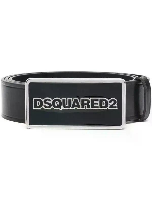 Dsquared2 Logo Buckle Leather Belt