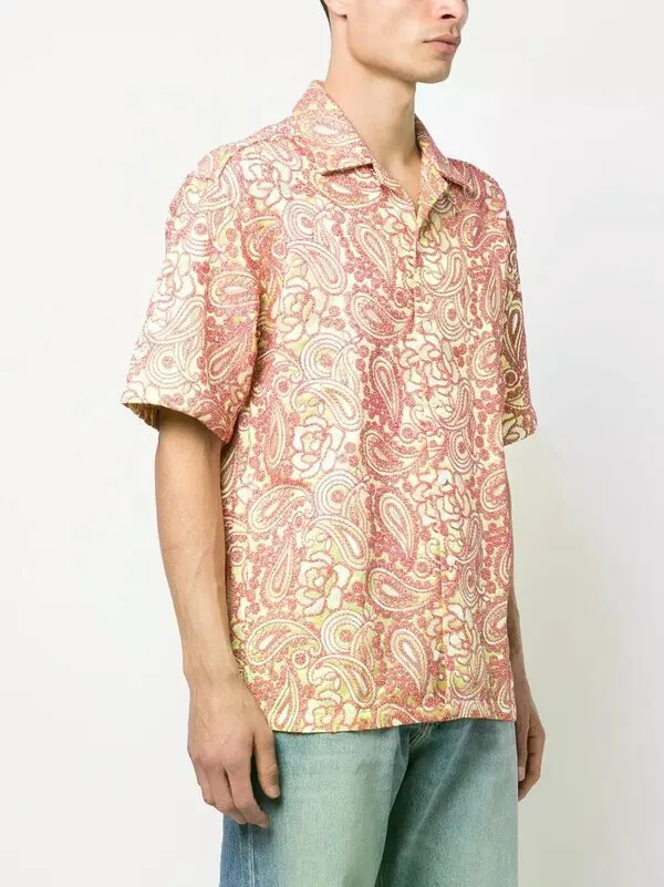 BLUEMARBLE Paisley-print Short-sleeve Shirt