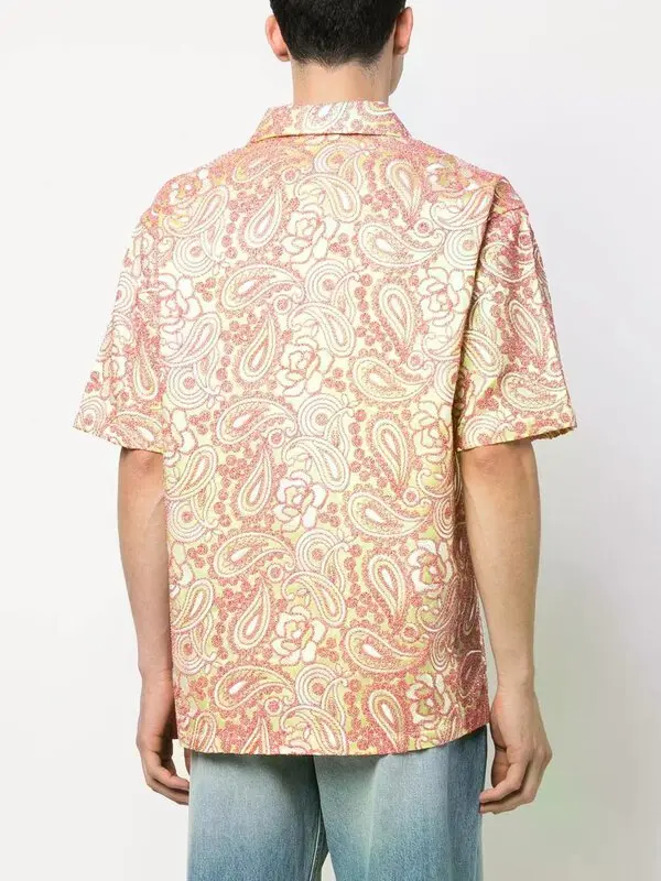 BLUEMARBLE Paisley-print Short-sleeve Shirt