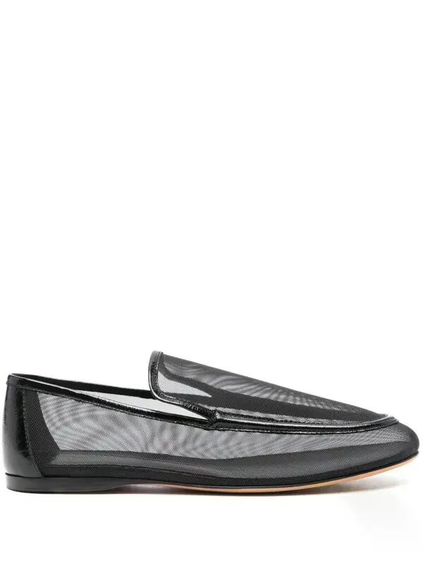 Khaite Alessio Mesh Loafers - Black