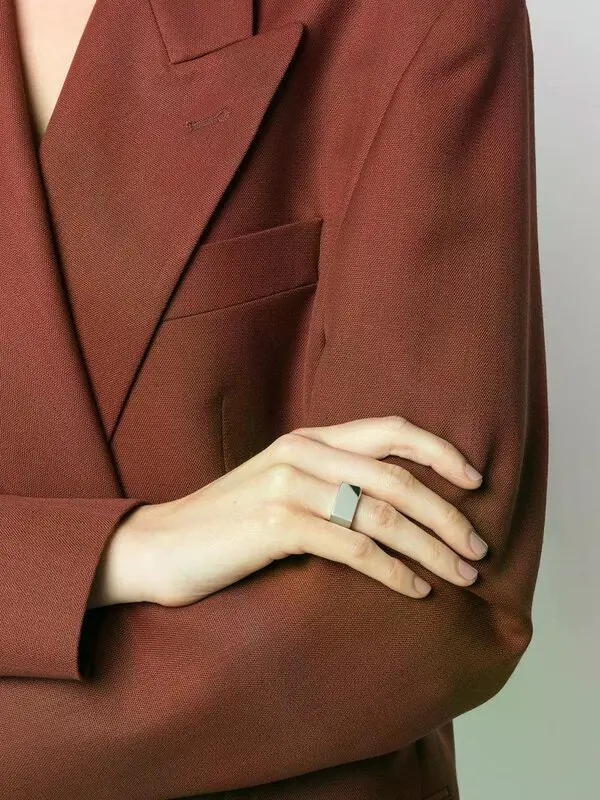 CAPSULE ELEVEN Sterling And Onyx Signet Ring