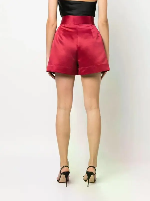 STYLAND High Waist Satin Mini Shorts