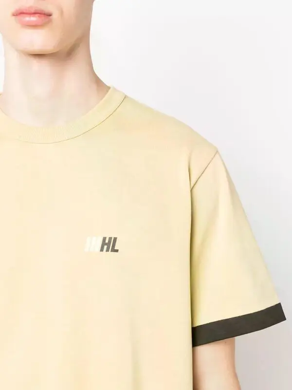 Helmut Lang Slant Logo Crew Neck T-shirt