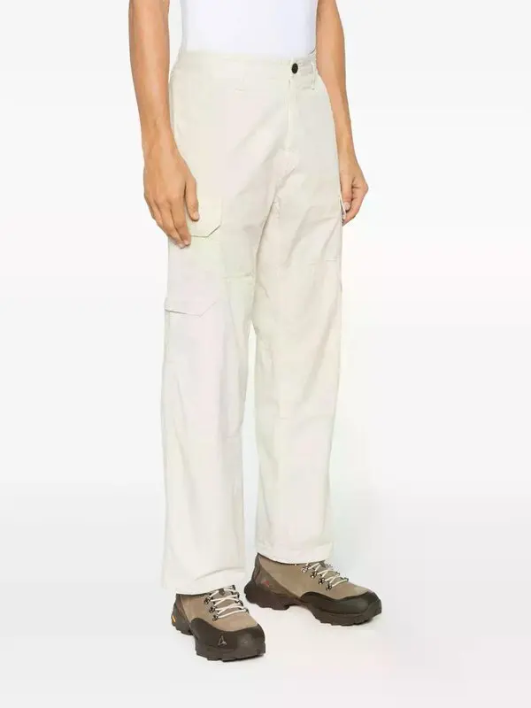 Stone Island Cargo Trousers With Detachable Compass Badge