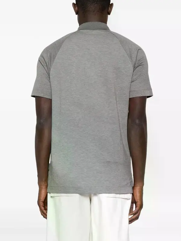 BOSS Mélange-effect Polo Shirt - Grey