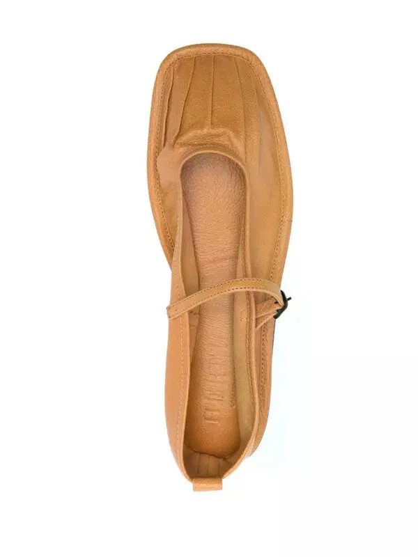 Hereu Dansa Pleated Slippers - Brown