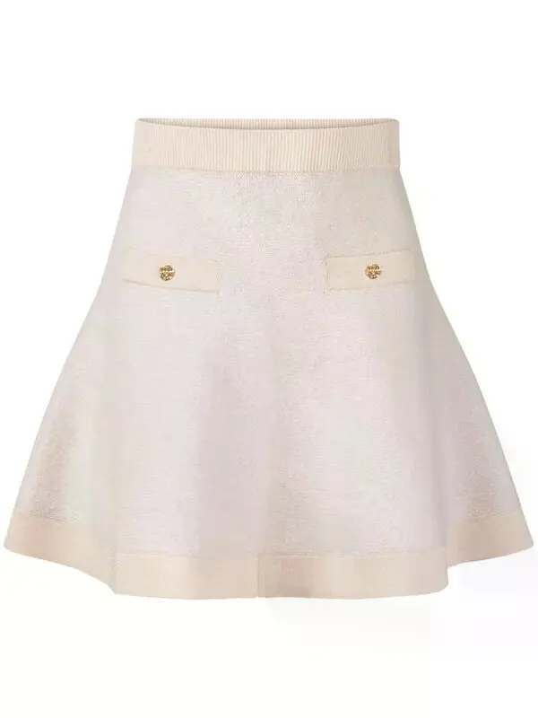 Nina Ricci Flared Mini Skirt - Neutrals