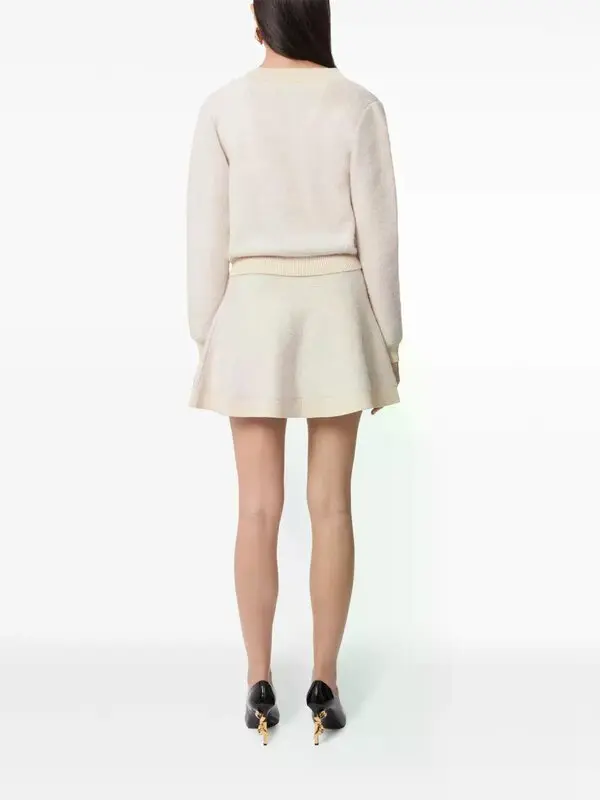 Nina Ricci Flared Mini Skirt - Neutrals