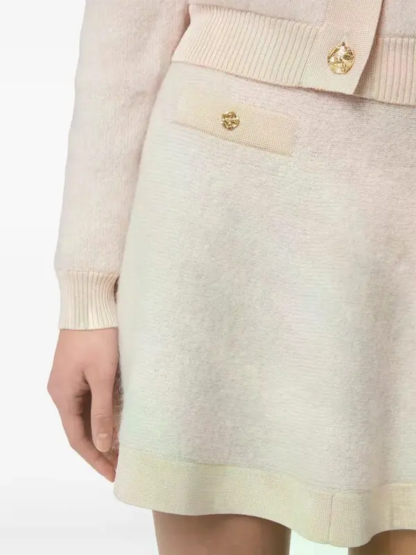 Nina Ricci Flared Mini Skirt - Neutrals