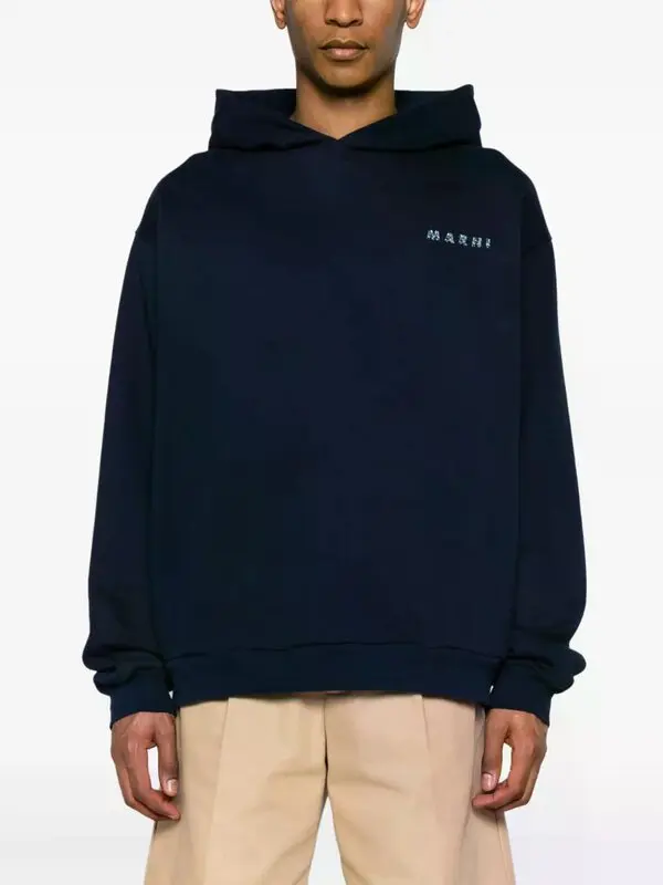 Marni Logo-print Cotton Hoodie