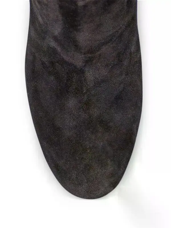 MAISON SKORPIOS Marylin Suede Over-the-knee Boots - Black