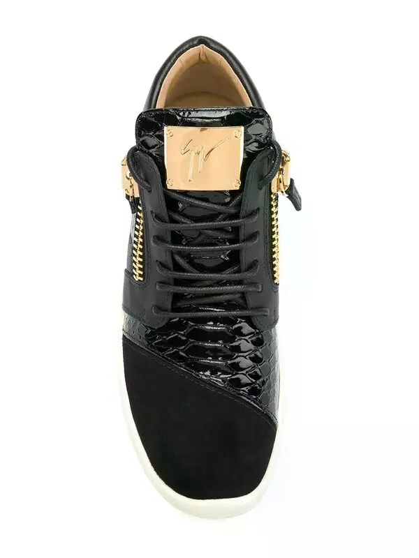 GIUSEPPE ZANOTTI Runner Panelled Sneakers - Black