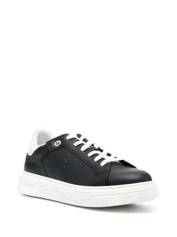 BALDININI Two-tone Low-top Sneakers With Perforated Detailing