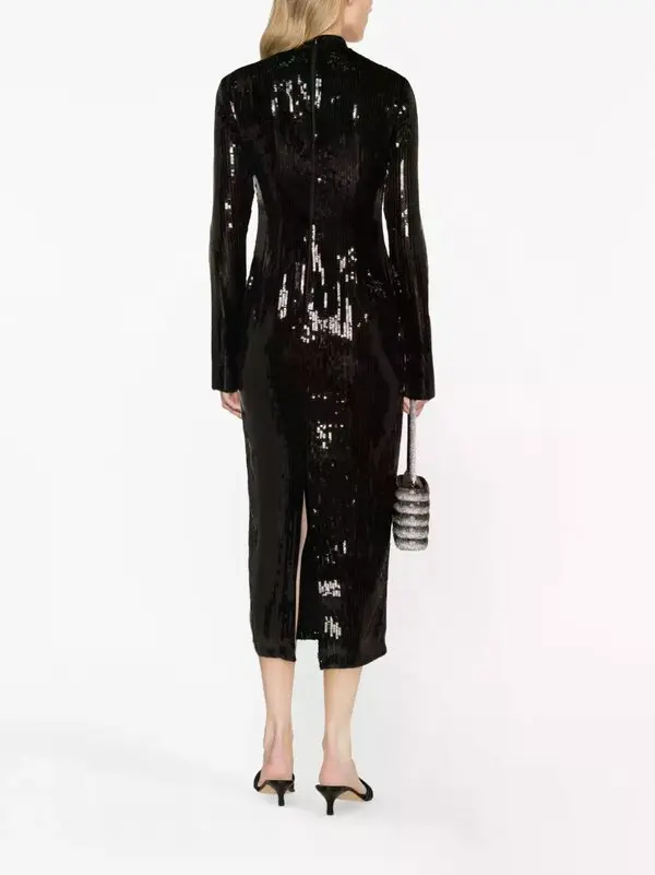 DE LA VALI Lazarus Sequined Midi Dress