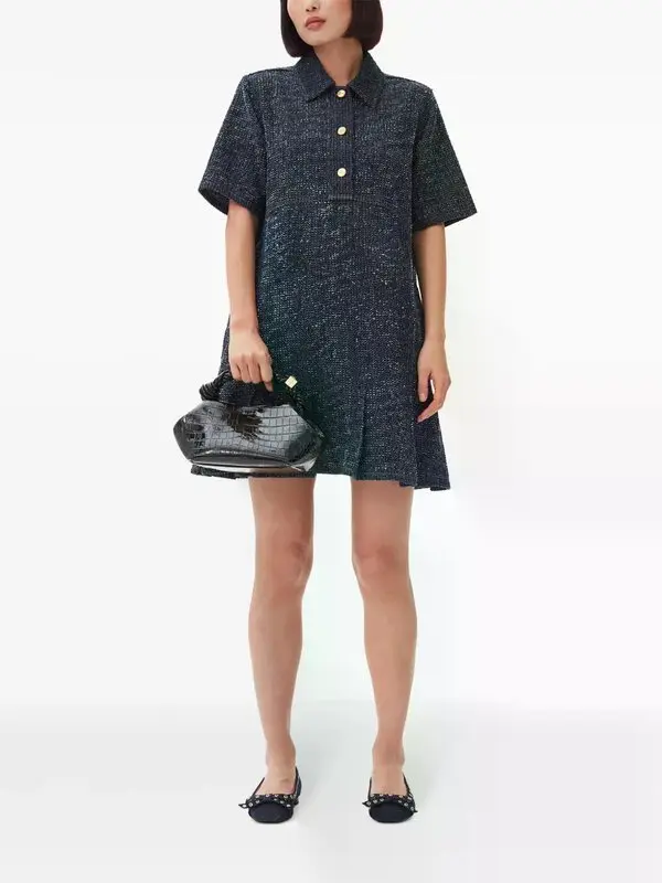GANNI Short Sleeve Denim Mini Dress