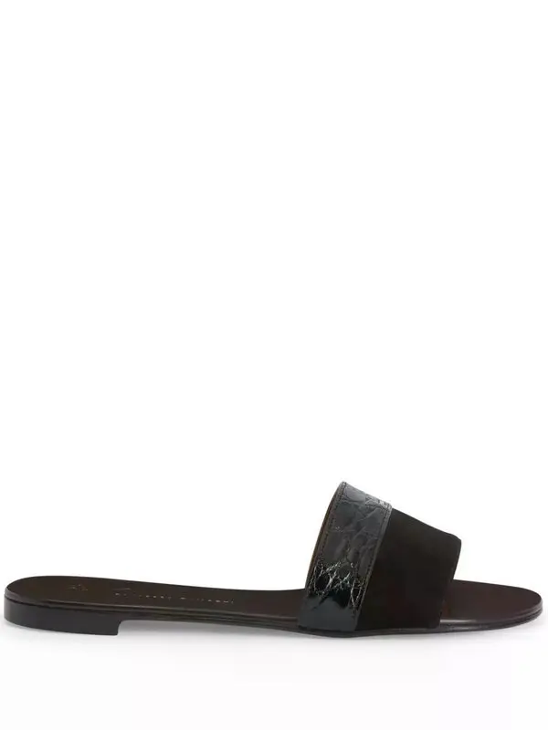 GIUSEPPE ZANOTTI Roose Slide Sandals - Black