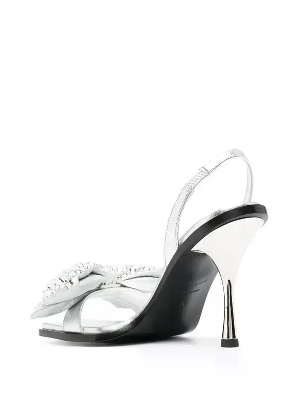 Dsquared2 Bow Embellished Square-toe Heeled Sandals