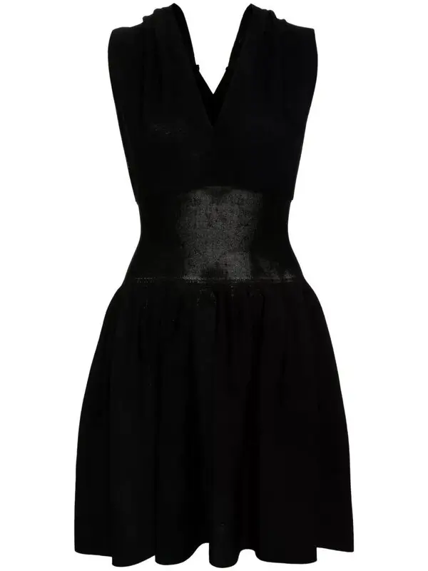 Iceberg Logo-embossed Detail Knitted Dress - Black