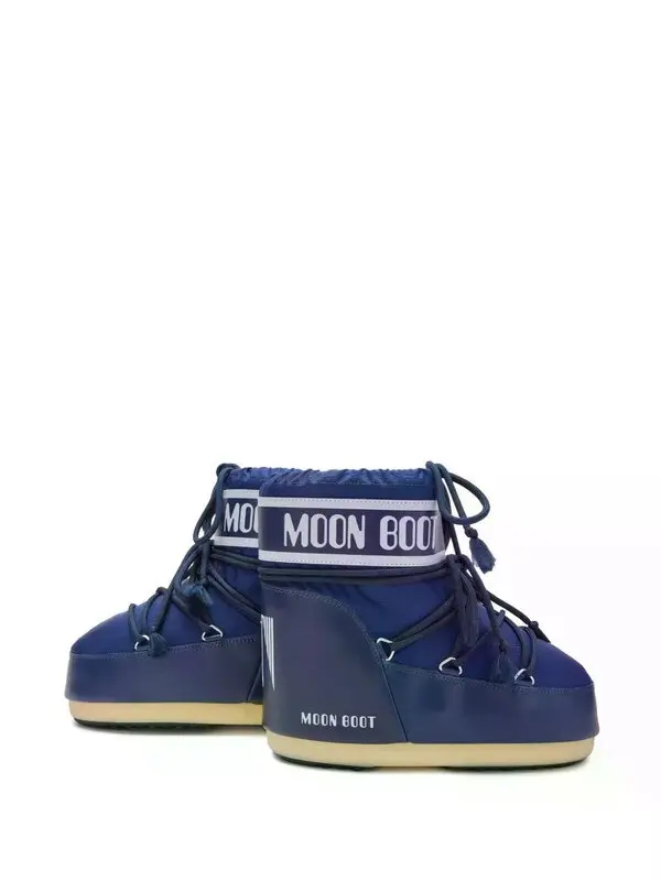 Moon Boot Icon Logo Print Lace-up Boots - Blue