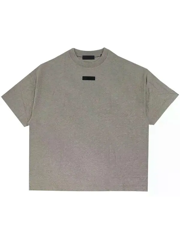 Fear Of God Logo-appliqué Cotton T-shirt - Grey