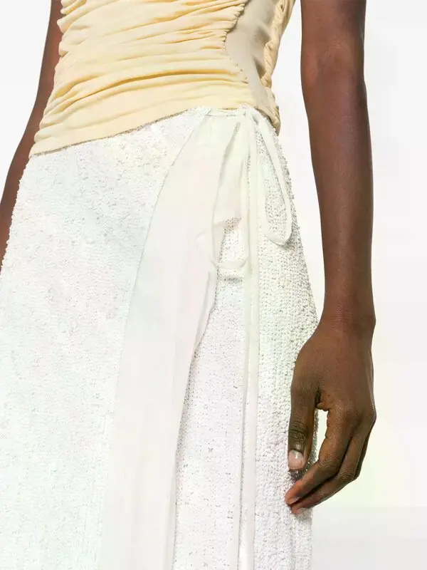 P.a.r.o.s.h Sequin Wrap Midi Skirt