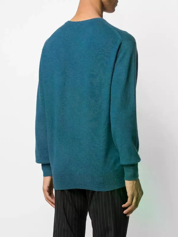 N.peal Cashmere Crew Neck Jumper - Blue