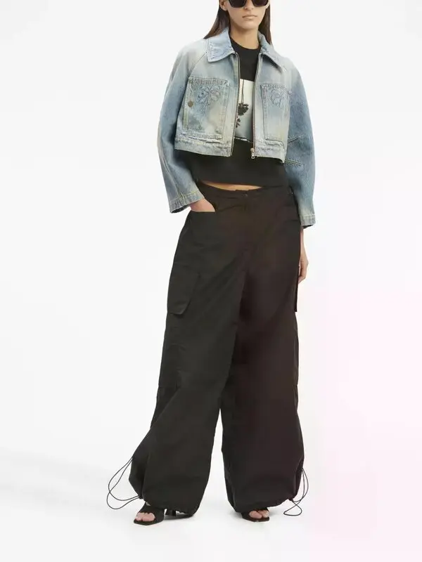Palm Angels Paris Cropped Denim Jacket