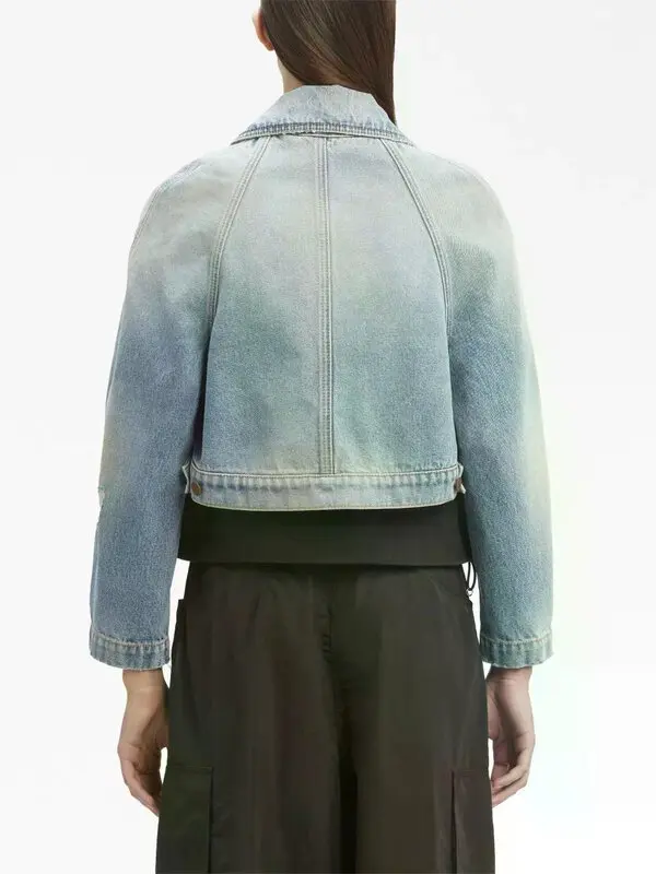 Palm Angels Paris Cropped Denim Jacket