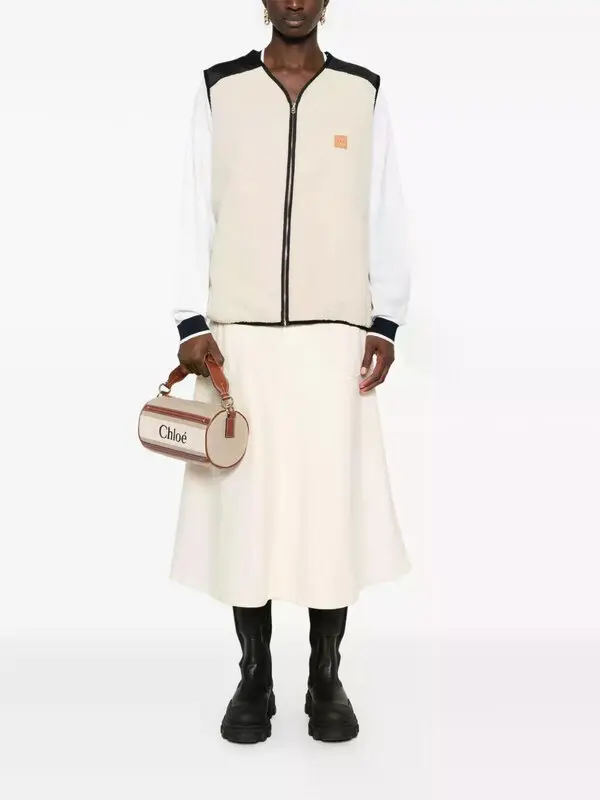 A.p.c. Nate Colour-block Fleece Gilet - Neutrals