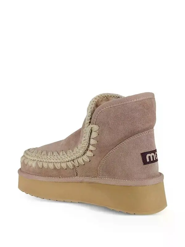 Mou 50mm Whipstitch-trim Suede Boots