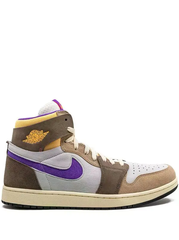 JORDAN 1 High Zoom Air Cmft 2 Palomino Wild Berry Sneakers - Brown