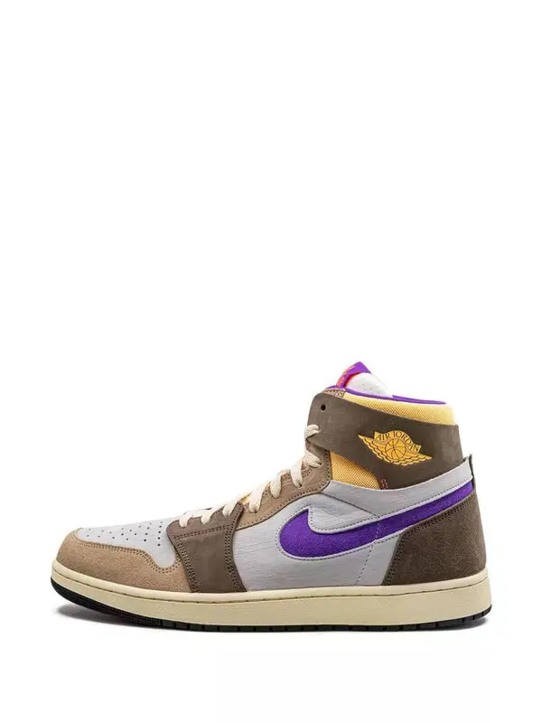 JORDAN 1 High Zoom Air Cmft 2 Palomino Wild Berry Sneakers - Brown