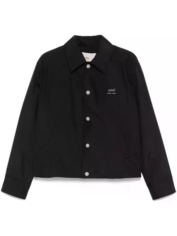 AMI Paris Logo-lettering Shirt Jacket