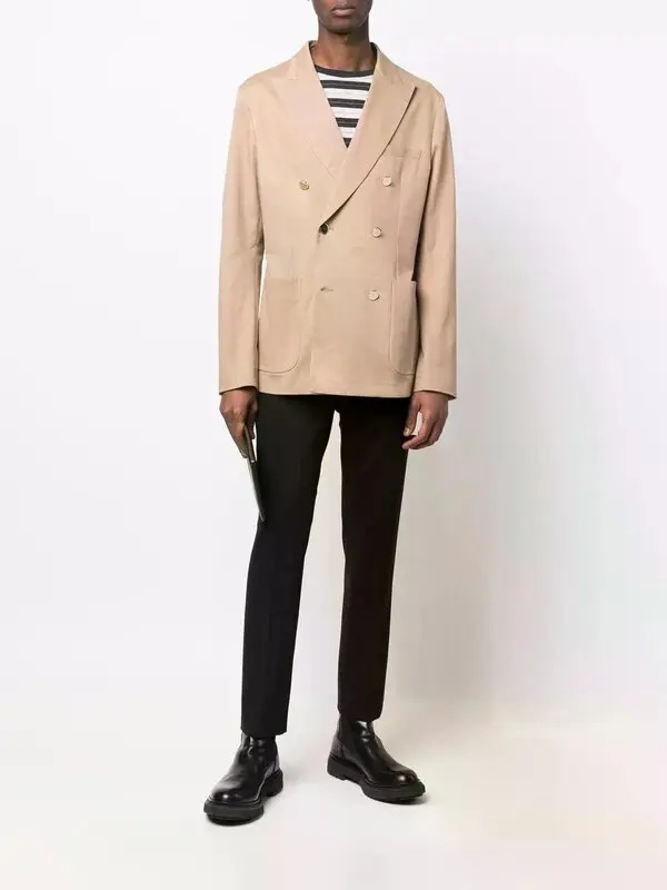 TONELLO Double-breasted Fitted Blazer