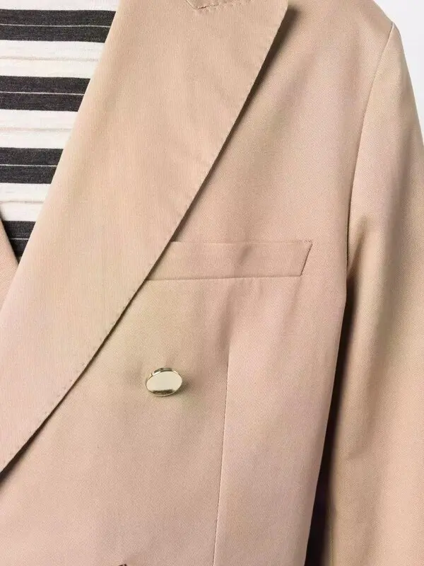 TONELLO Double-breasted Fitted Blazer