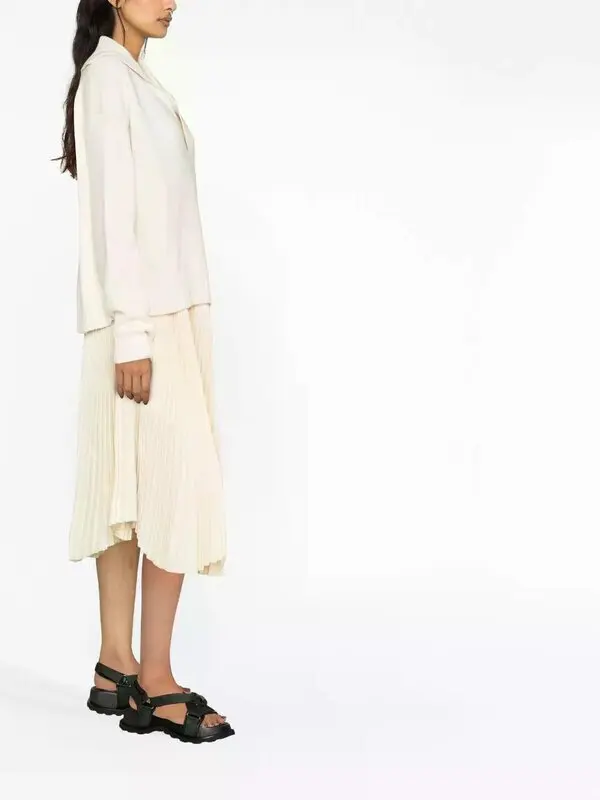 JIL SANDER Knitted Split-neck Jumper