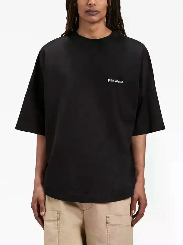 Palm Angels Logo-embroidered Cotton T-shirt