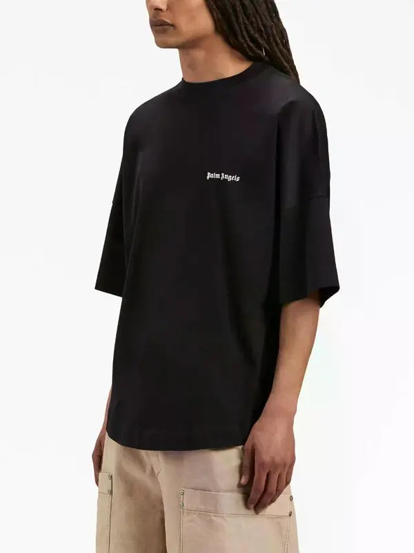 Palm Angels Logo-embroidered Cotton T-shirt