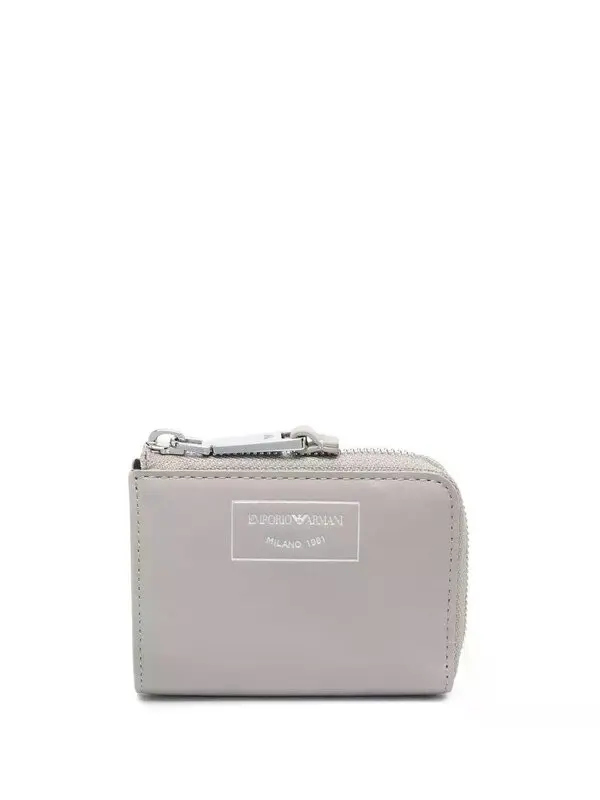 Emporio Armani Logo-stamp Faux-leather Wallet