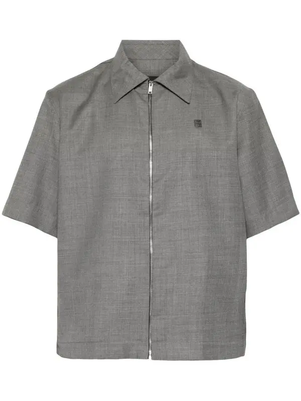 Givenchy 4g-motif Wool Shirt